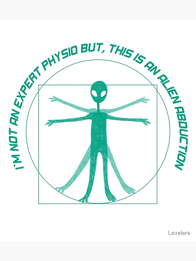 "Funny Physiotherapist pun | Alien Abduction | gift for physiotherapist ...