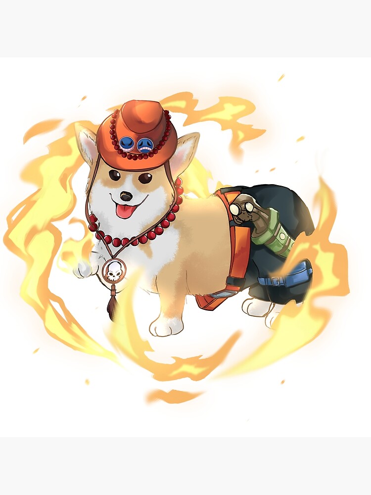 "One Piece Corgi" Poster for Sale by ChallengesSide | Redbubble