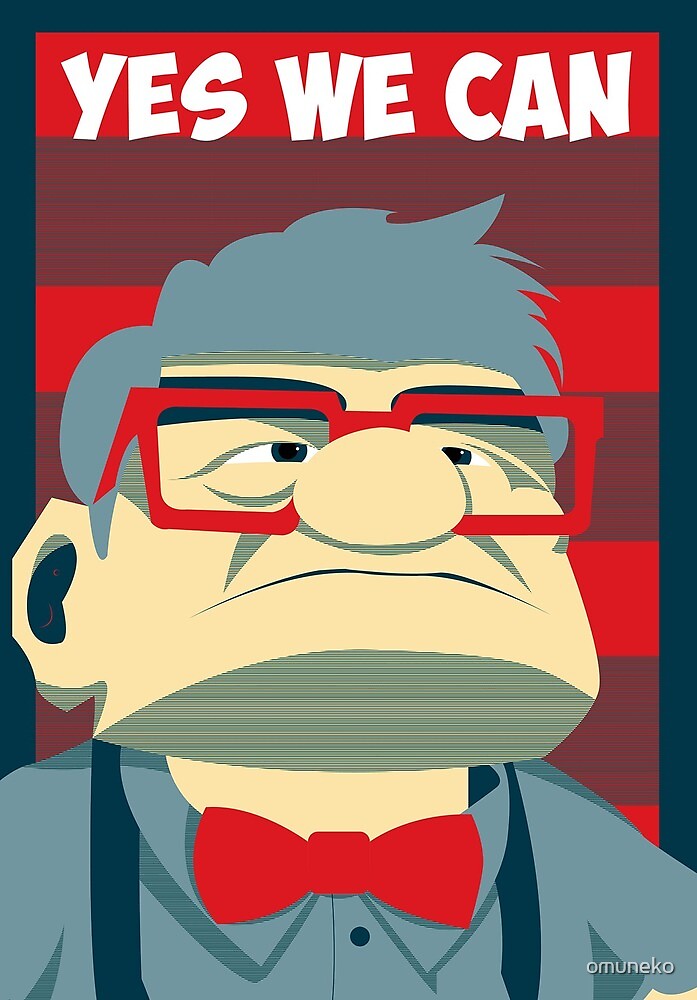 "Up Movie Pixar Mr. Fredrickson Obama Yes We Can Art" by omuneko ...