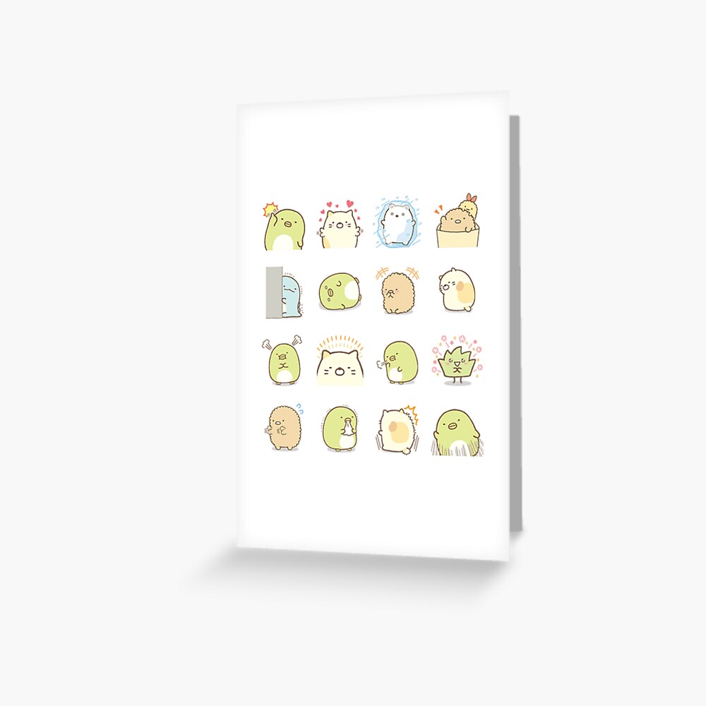 "Sumikko gurashi, #2 Kawaii sumikkogurashi Pack" Greeting Card by mizro ...