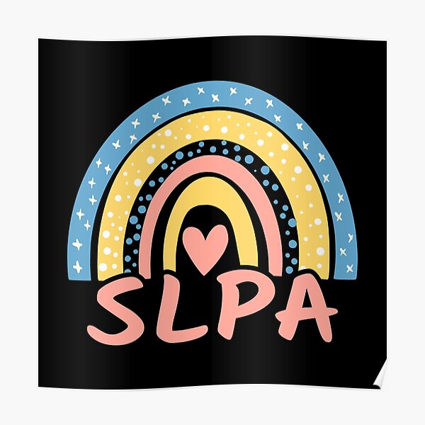 "SLPA Therapy V - Boho Rainbow" Poster for Sale by lemon-pepper | Redbubble