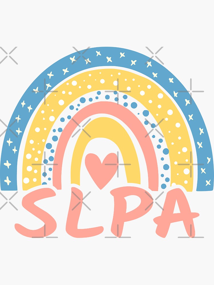 "SLPA Therapy V - Boho Rainbow" Sticker for Sale by lemon-pepper ...