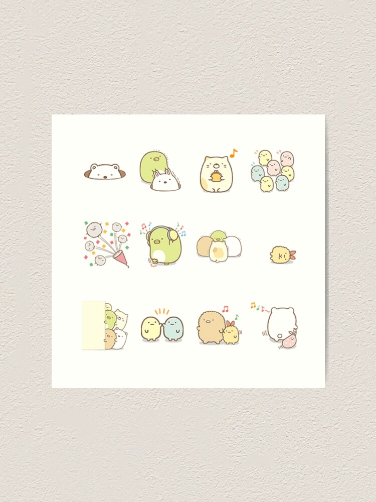 "Sumikko gurashi, #4 Kawaii sumikkogurashi Pack" Art Print for Sale by ...