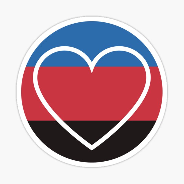 "Heart Polyamorous Flag" Sticker for Sale by TaniaRays | Redbubble