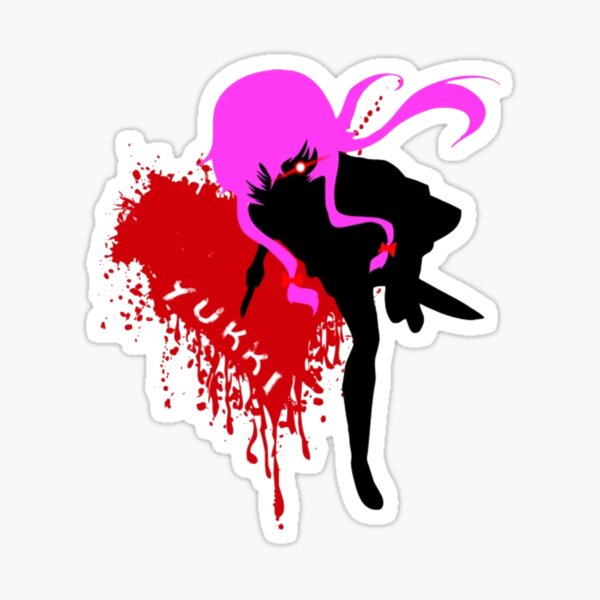 "Yandere Yuno Mirai Nikki" Sticker by ArtAndDesignA | Redbubble