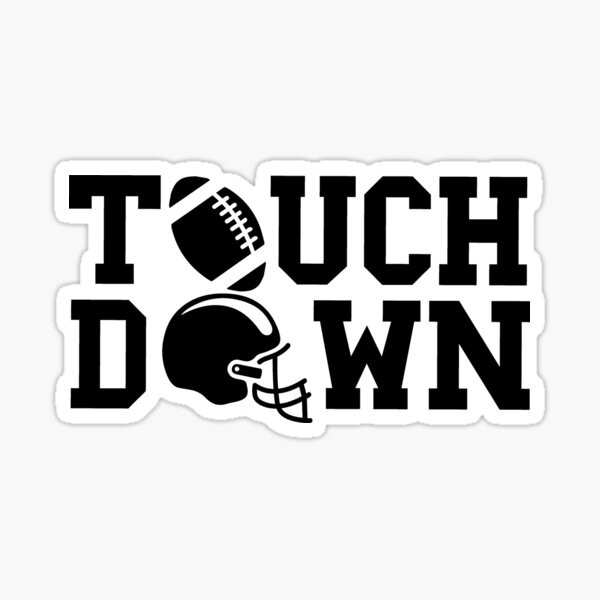 "Touchdown football sports design" Sticker for Sale by HanyKhattab ...
