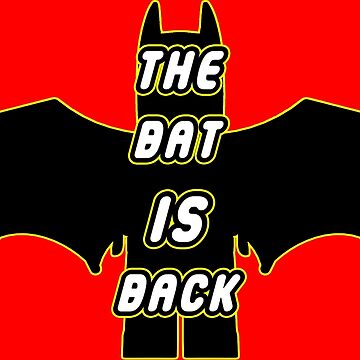 "The BAT Is Back" Sticker for Sale by PETRIPRINTS | Redbubble
