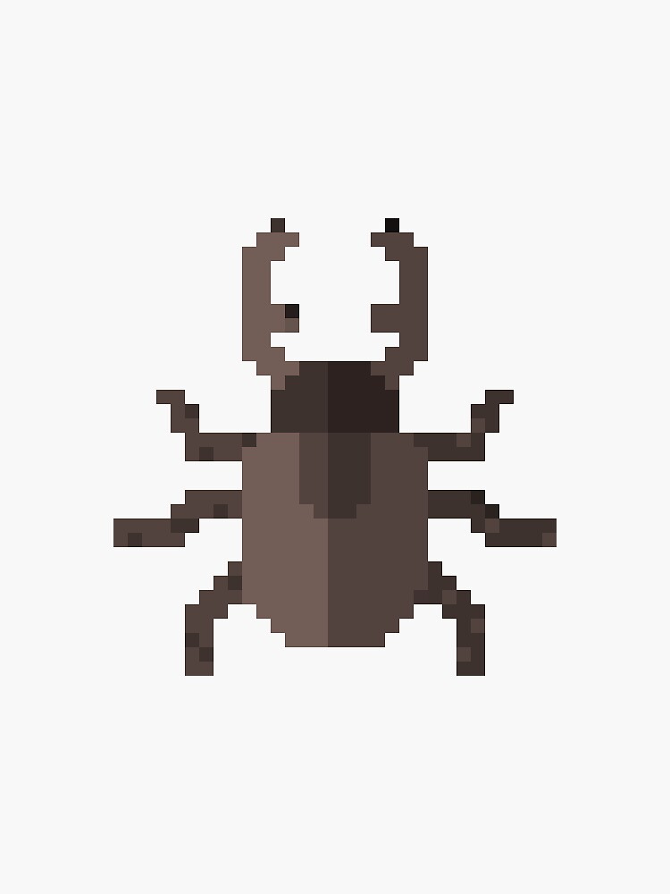 "Pixel bug" Sticker by PixelPanther | Redbubble