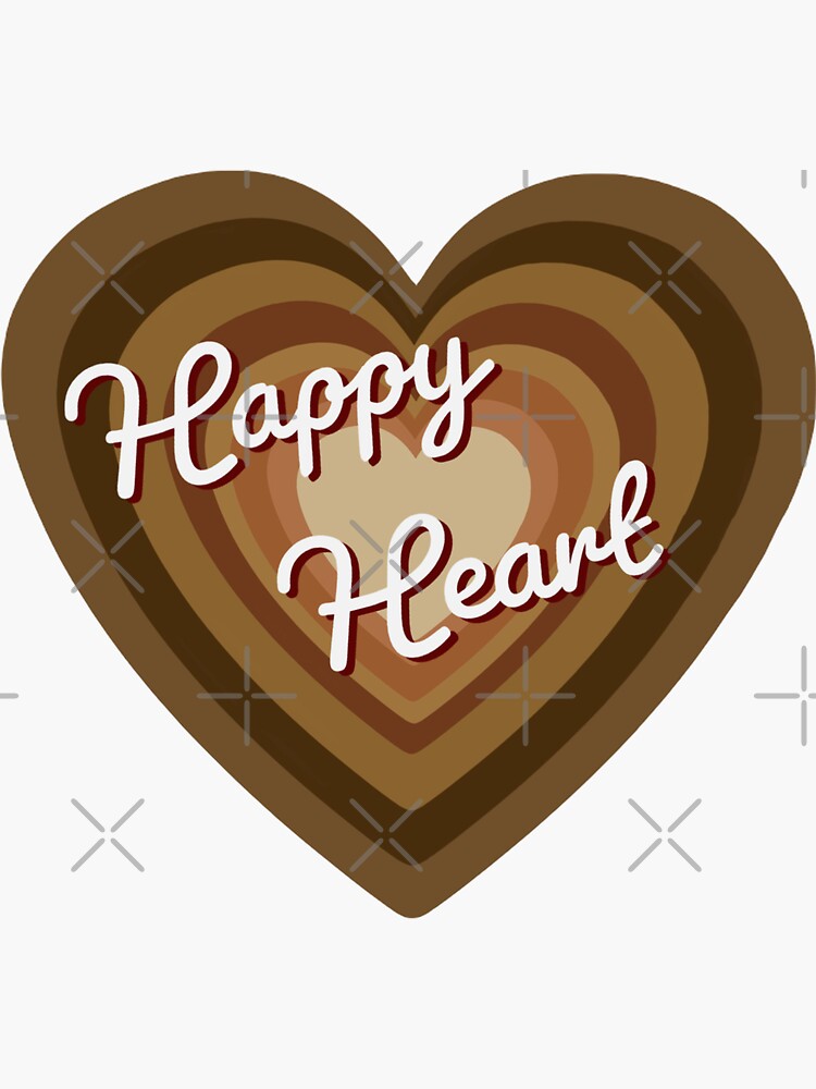 "Happy heart" Sticker by magicdraw | Redbubble