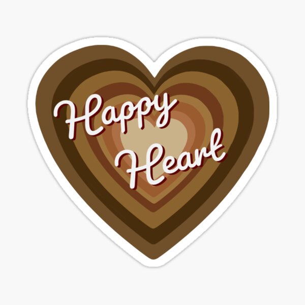 "Happy heart" Sticker by magicdraw | Redbubble