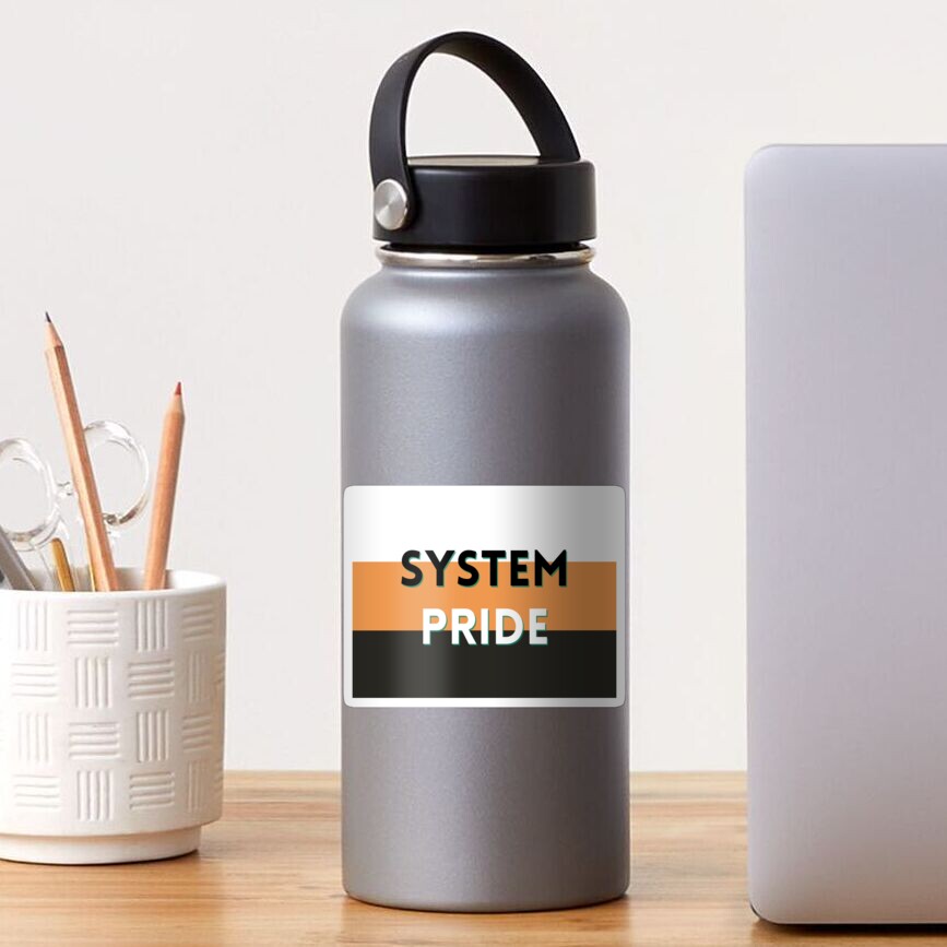 "DID/OSDD System Pride Flag sticker" Sticker by Me-but-Plural | Redbubble