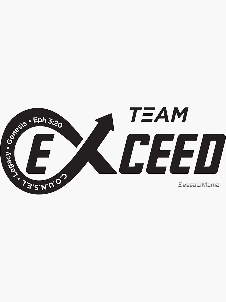 "Team EXCEED Brand A" Sticker for Sale by SeesawMama | Redbubble