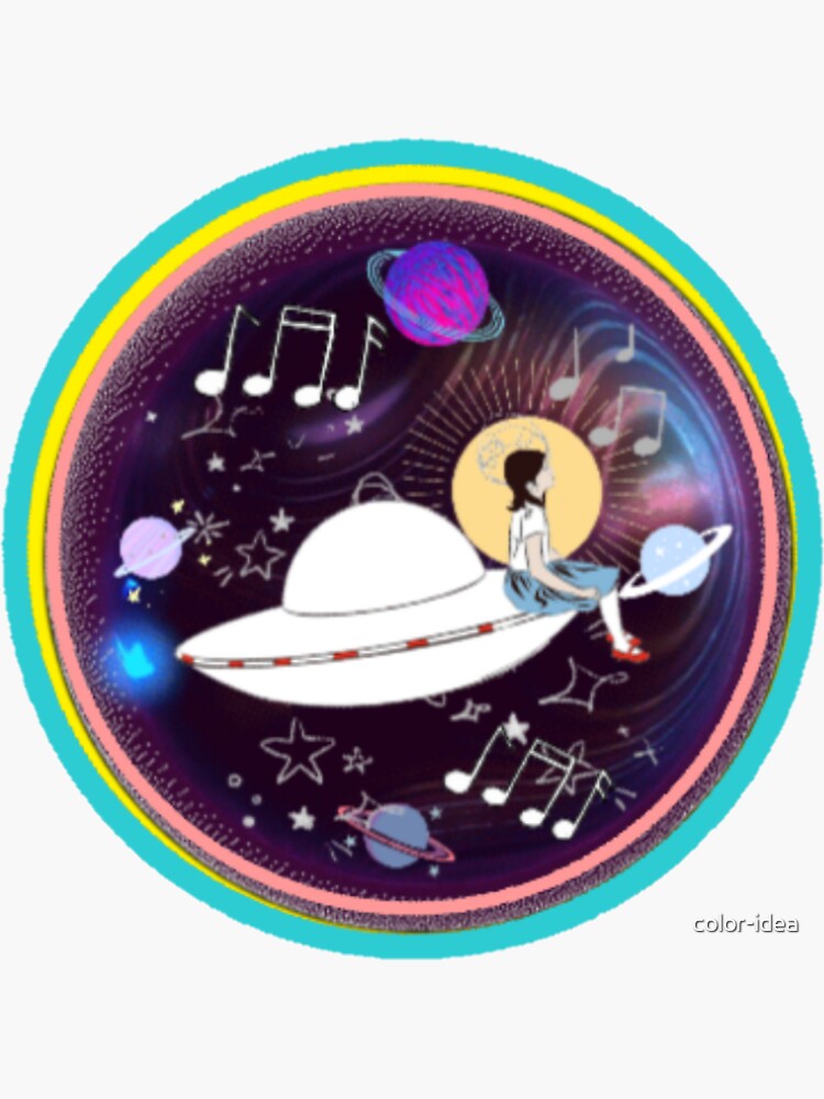 "black hole cosmic sound stickers" Sticker for Sale by color-idea ...