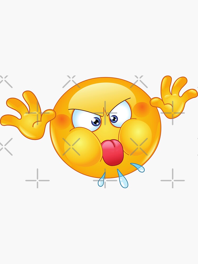 "Cringe Emoji" Sticker for Sale by badassgentleman | Redbubble