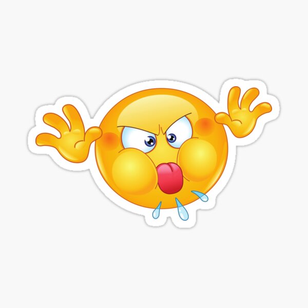 "Cringe Emoji" Sticker for Sale by badassgentleman | Redbubble