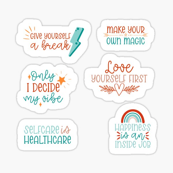 "Self Love affirmation " Sticker for Sale by SnapStickers | Redbubble