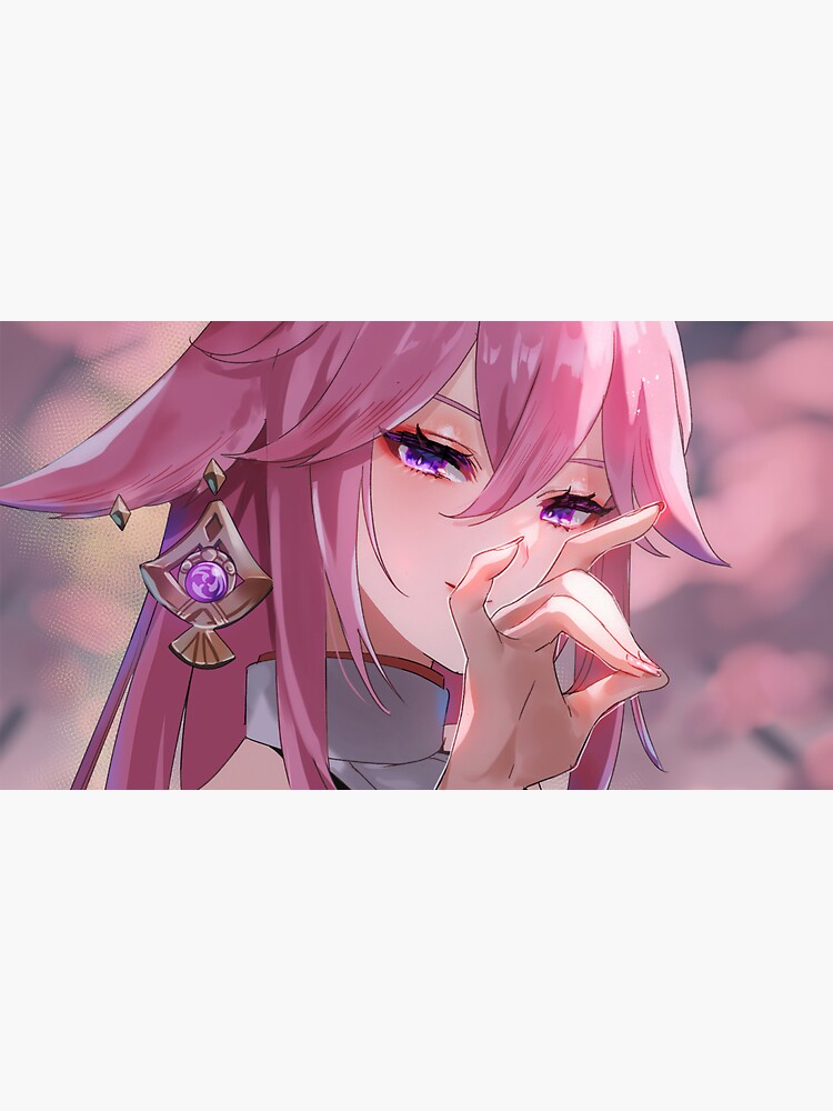 Pegatina «Genshin Impact №98 Yae Miko» de MikadoMur | Redbubble