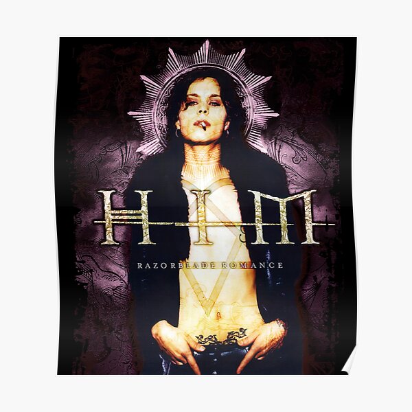 "Him Band Tee Razorblade Romance HQ T shirt Heartagram Ville valo ...