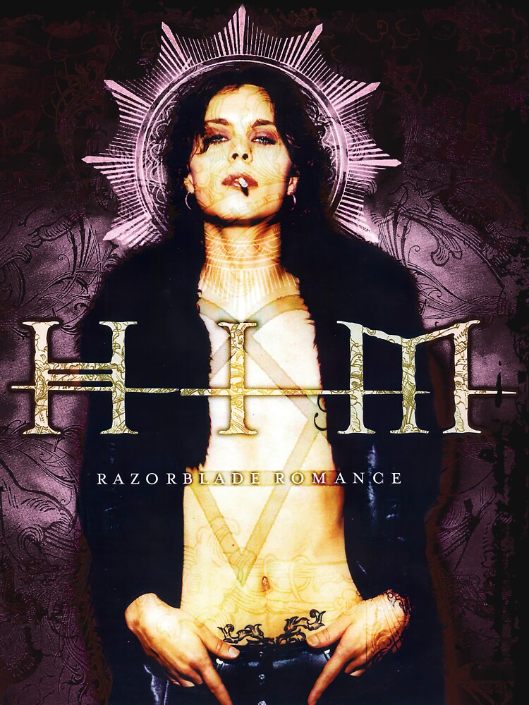 "Him Band Tee Razorblade Romance HQ T shirt Heartagram Ville valo" T ...