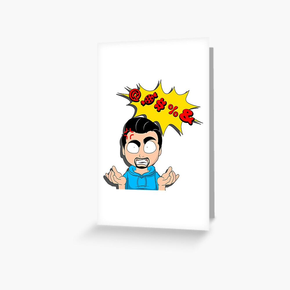 "angry cartoon" Greeting Card by Dreyckko1x | Redbubble