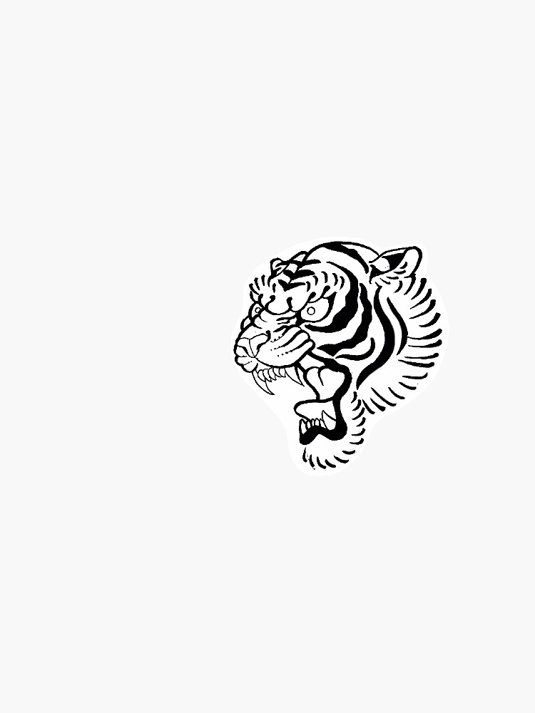 "tiger flash (updated)" Sticker for Sale by Jadablake | Redbubble
