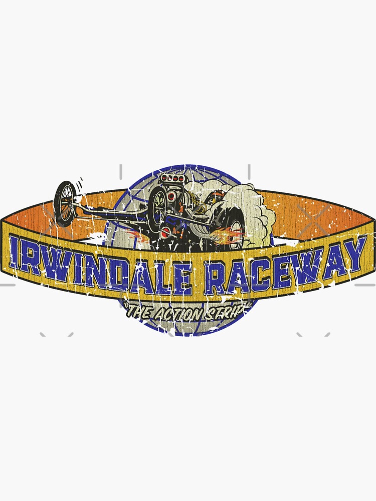 "Irwindale Raceway Action Strip Globe 1965" Sticker for Sale by ...