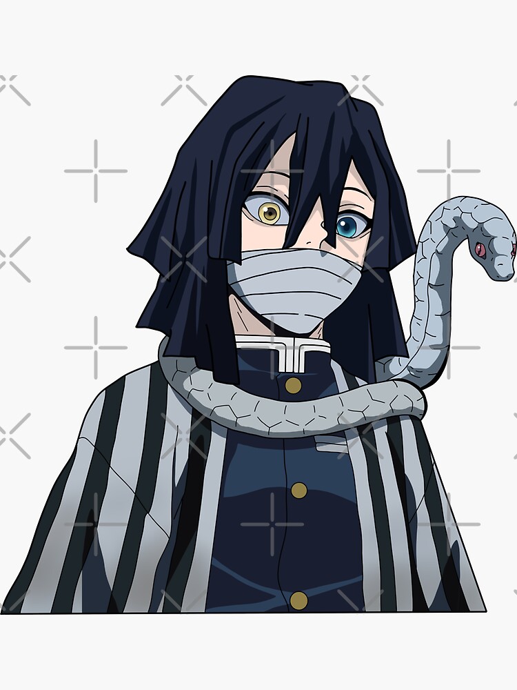 "Iguro Obanai - Demon Slayer" Sticker by ThePlum-Palette | Redbubble