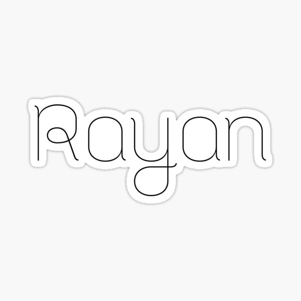 "RAYAN" Sticker by Pexxaa | Redbubble