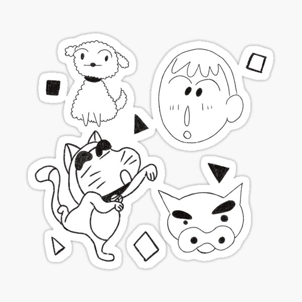 "Shin Chan" Sticker by Blckberry | Redbubble
