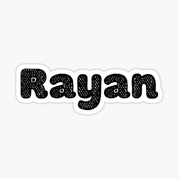 "RAYAN" Sticker by Pexxaa | Redbubble