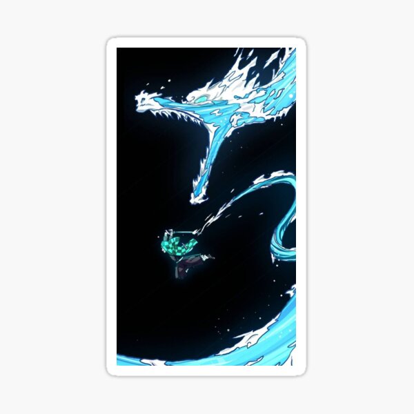 "Water Breath Technique" Sticker by Otaku-Shopping | Redbubble