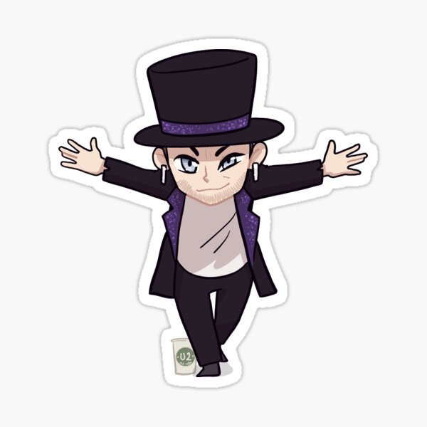 "Showman " Sticker for Sale by U2andCoffee | Redbubble