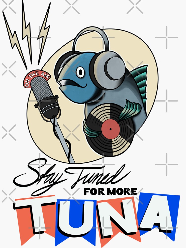 "Stay Tuned" Sticker by Abraartwork | Redbubble
