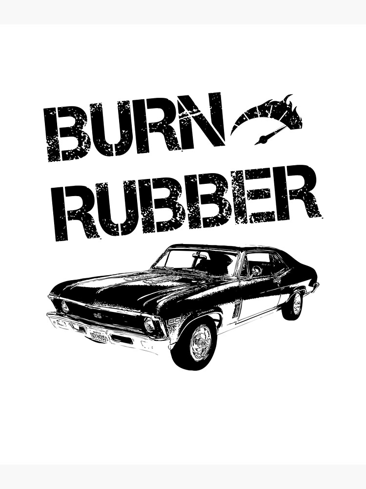 "Hot Rod Racing - Burn Rubber" Poster for Sale by DiscoBoogie | Redbubble