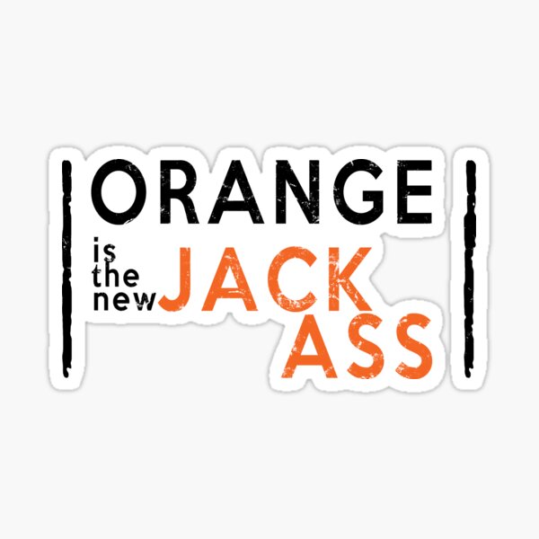 "Orange is the New Jackass Trump's Treason" Sticker for Sale by ...