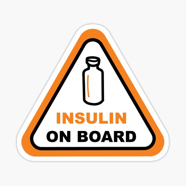 "Insulin on Board" Sticker by flexthedex | Redbubble
