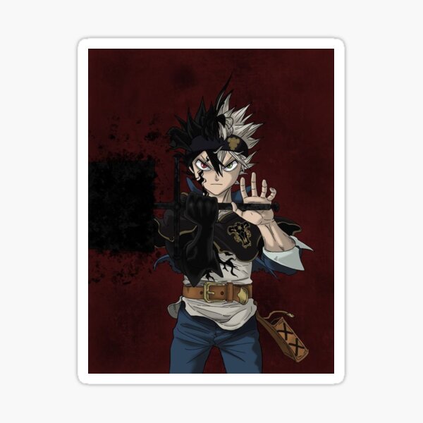 " black clover asta" Sticker by yahya-zegai | Redbubble