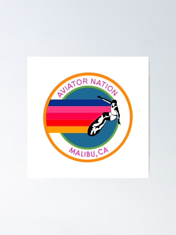 "Aviator Nation Malibu, California Logo" Poster for Sale by averydavis ...