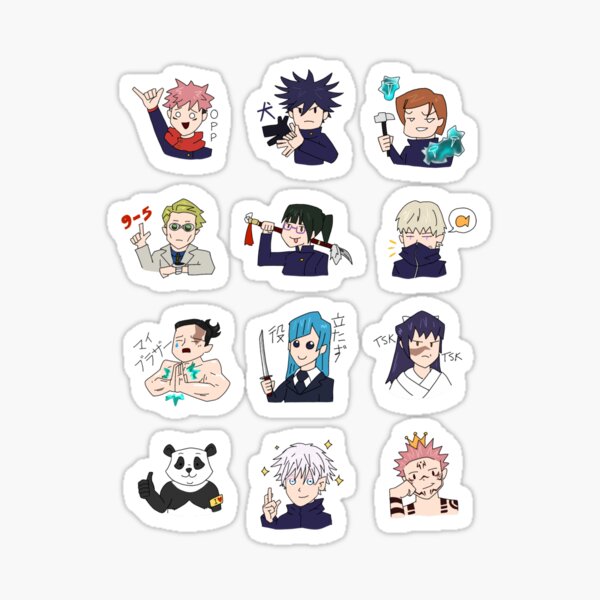 "Jujutsu Kaisen Stickers" Sticker for Sale by sanjaysalem17 | Redbubble