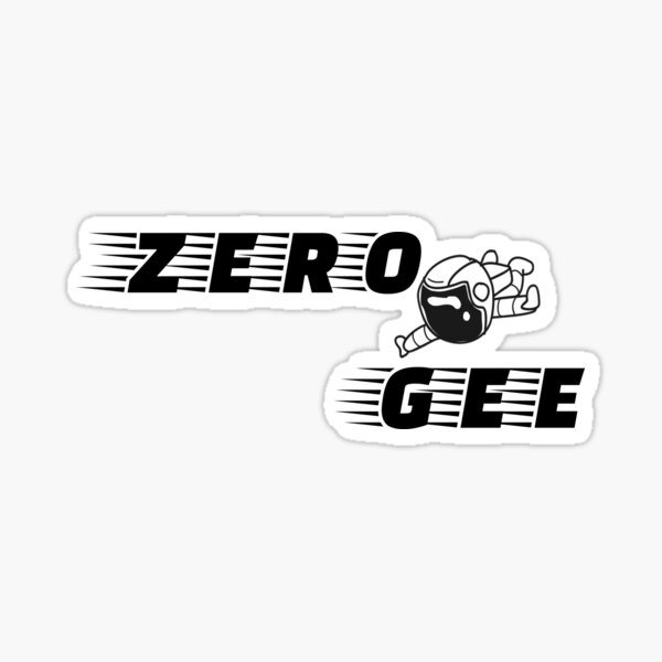 "Zero Gee" Sticker for Sale by Elyora | Redbubble