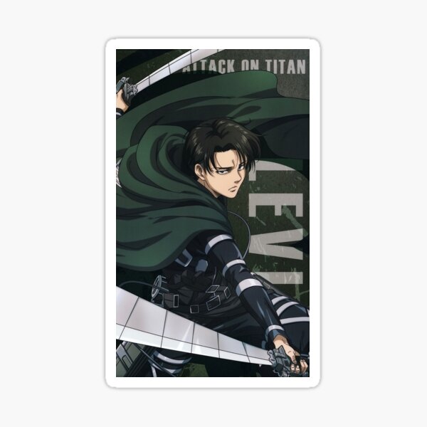 "Levi Ackerman" Sticker for Sale by gimmesticker | Redbubble