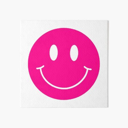 "Hot Pink Smiley Face" Art Board Print by averydavis | Redbubble