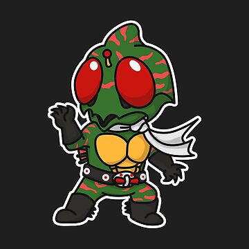 "Kamen Rider Amazon Chibi Style Kawaii" Sticker for Sale by mattzwug ...