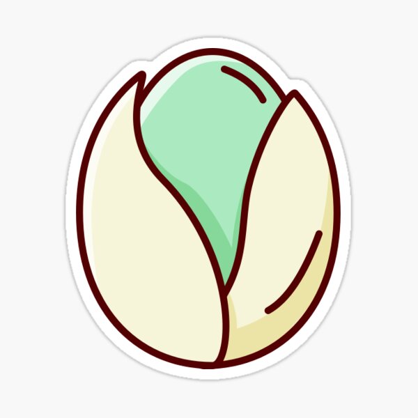 "Cute pistachio " Sticker by DruciferDenning | Redbubble