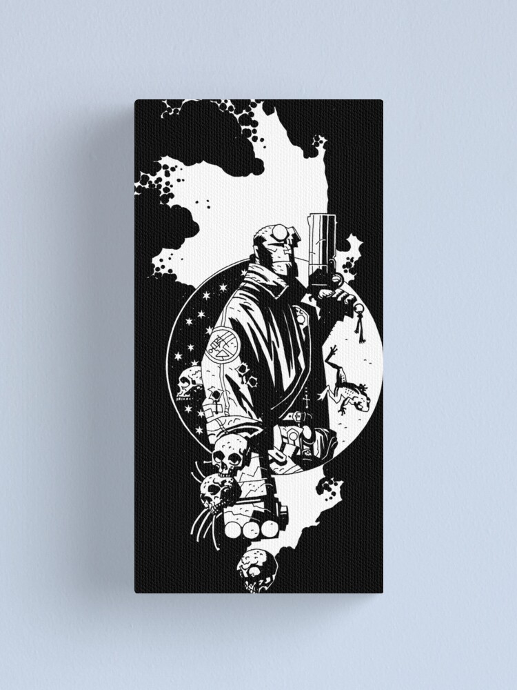 "hellboy,silhouette,pin up red,dark horse,mike mignola,comic,hell,devil ...