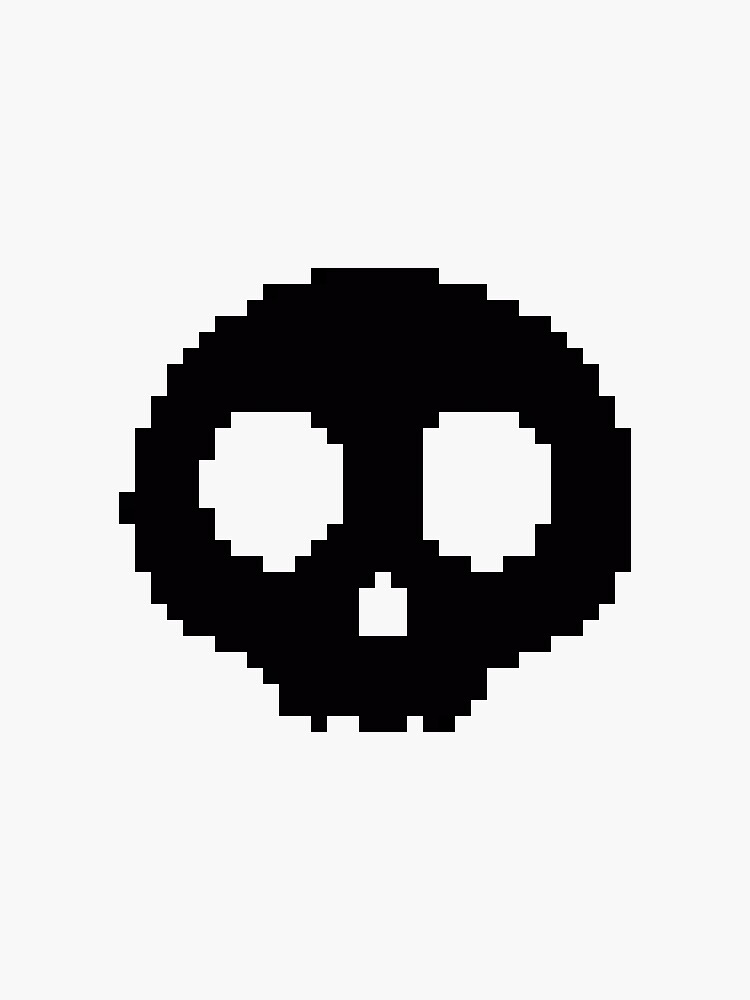 "Pixel Skull" Sticker for Sale by PixelPanther | Redbubble