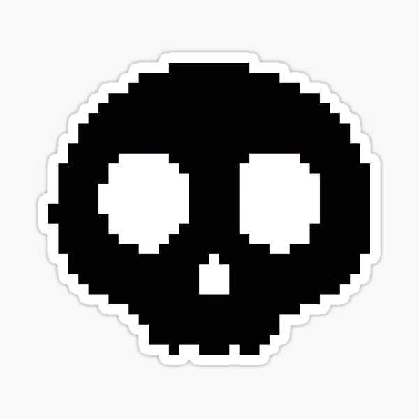 "Pixel Skull" Sticker for Sale by PixelPanther | Redbubble