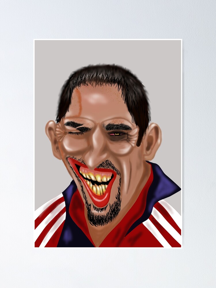 "Franck Ribery" Poster for Sale by RodCaricatures | Redbubble