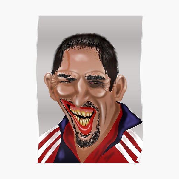 "Franck Ribery" Poster for Sale by RodCaricatures | Redbubble