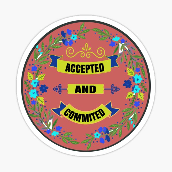 "Acceptance And Commitment Therapy" Sticker for Sale by dionysusgk555 ...